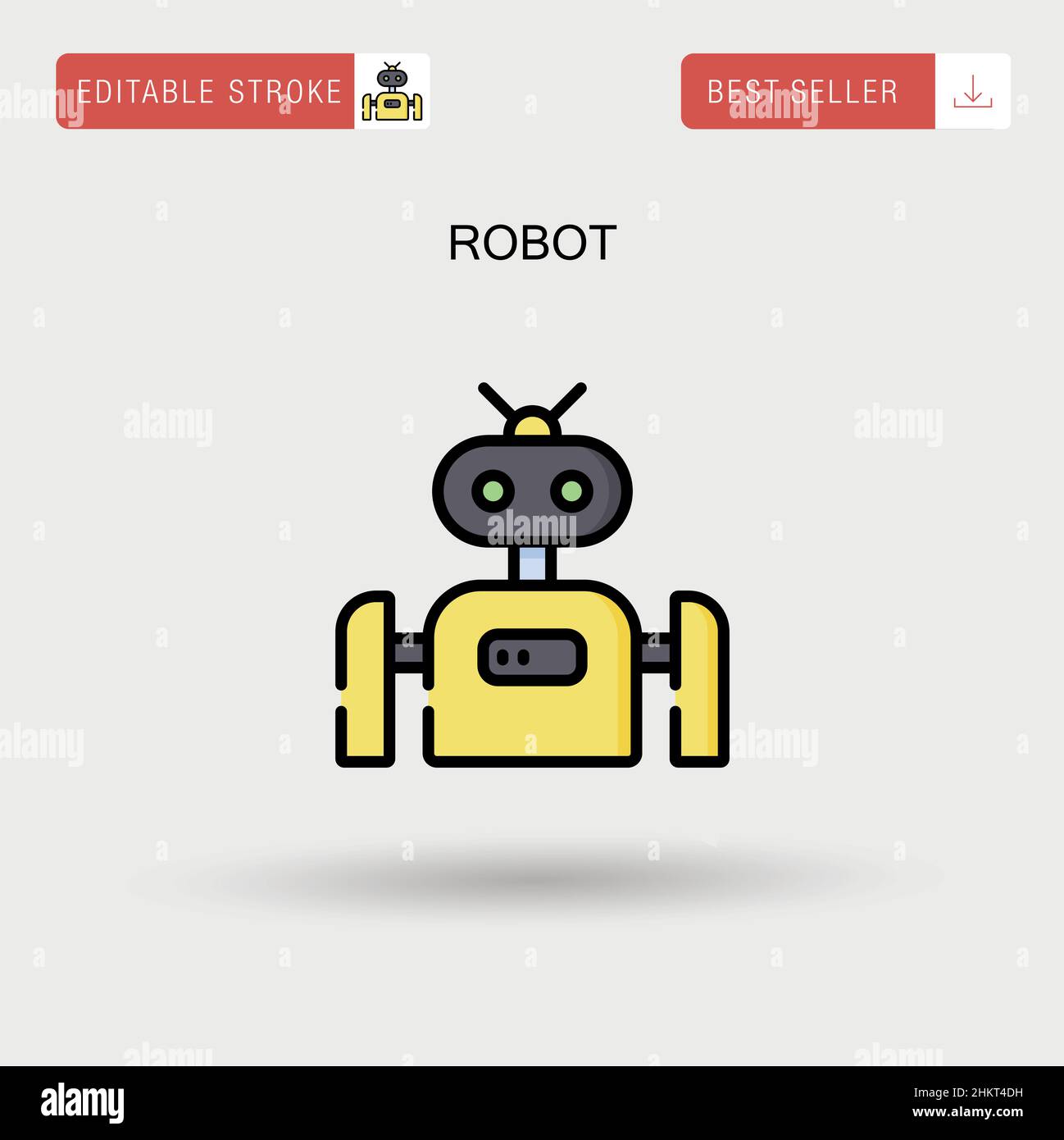 Robot Simple vector icon Stock Vector Image & Art - Alamy