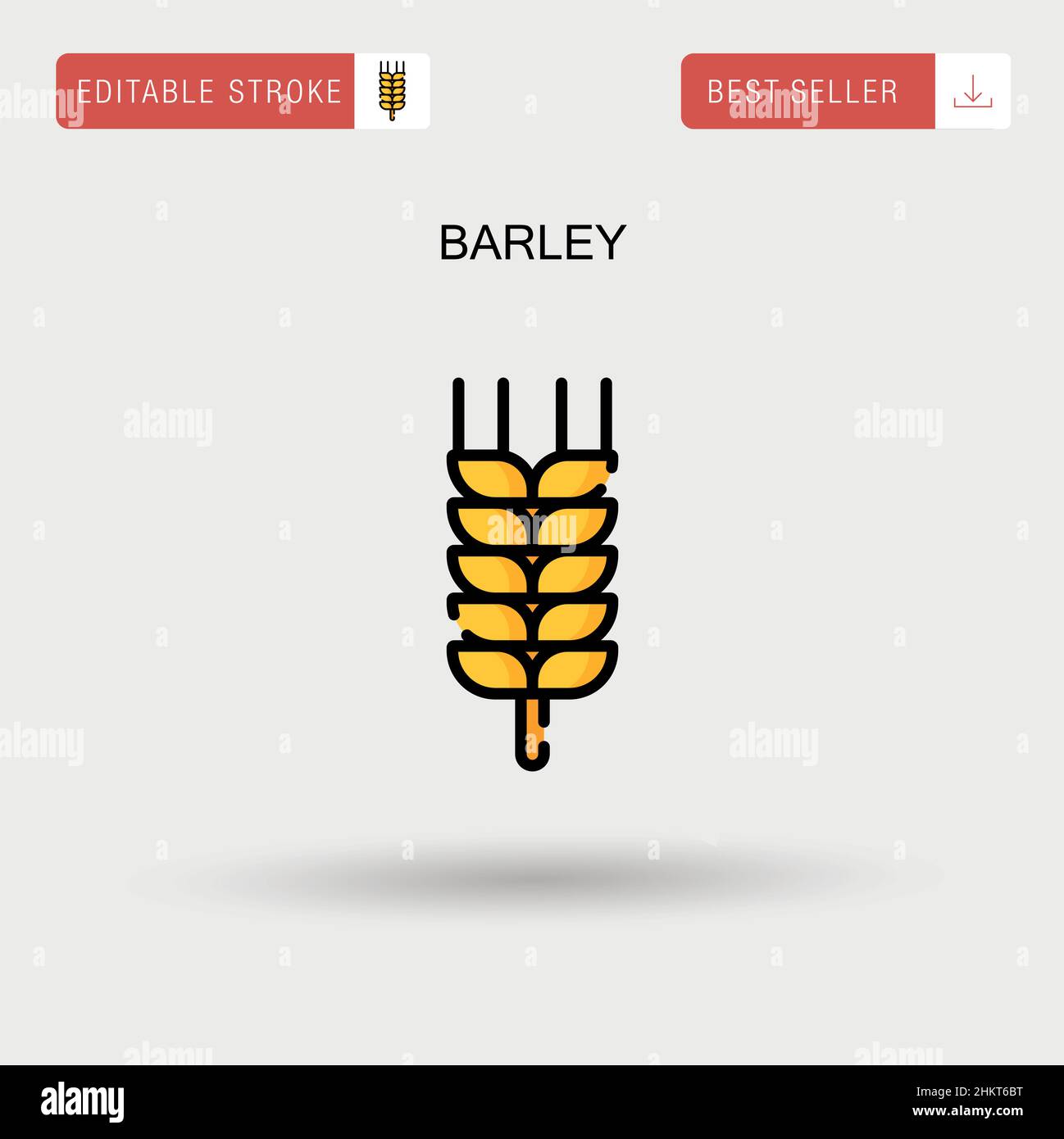 Golden barley background Stock Vector Images - Alamy