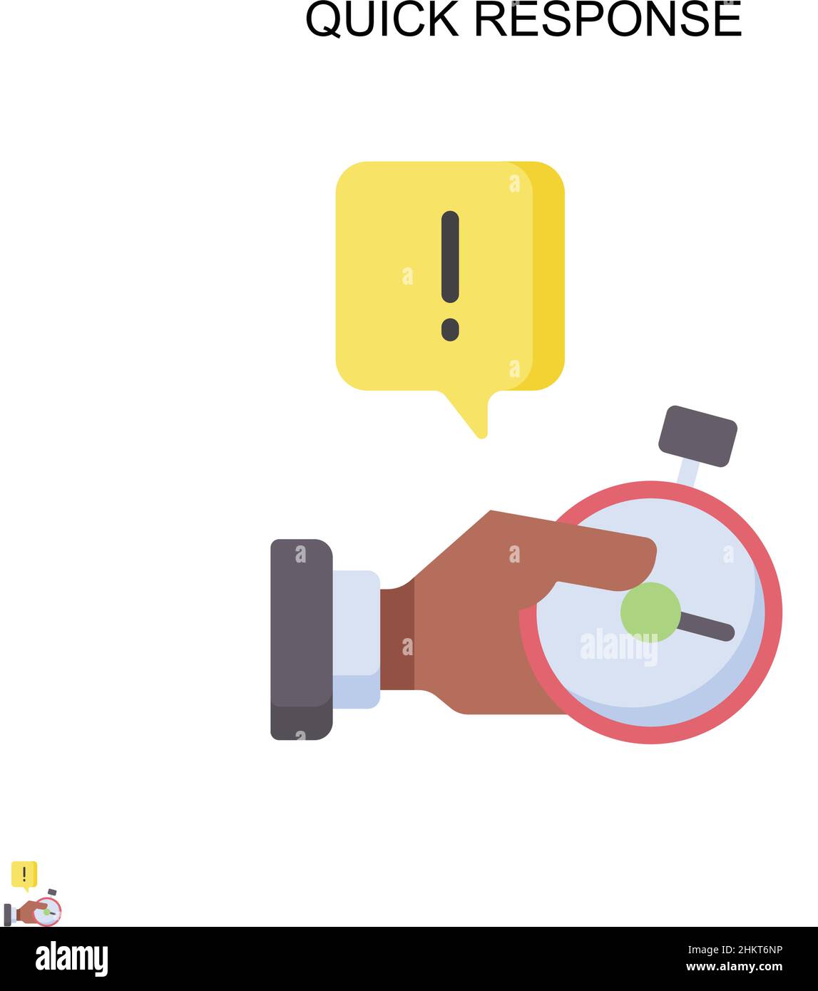 Quick Response Simple Vector Icon Illustration Symbol Design Template For Web Mobile Ui Element