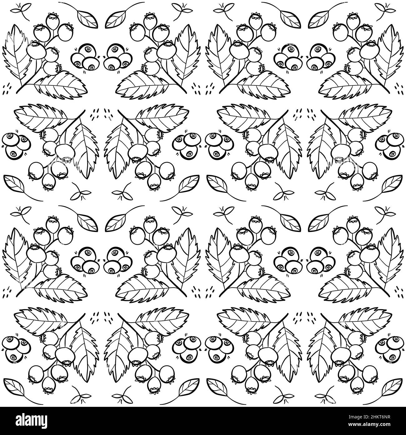 Sweet shadberry or blueberry repeating pattern. Seamless texture with ...