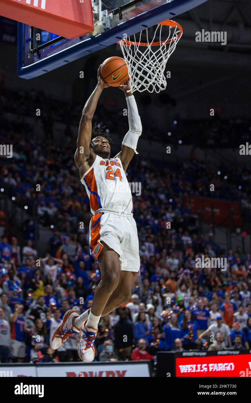 February 5, 2022: Florida Gators guard Phlandrous Fleming Jr. (24 ...