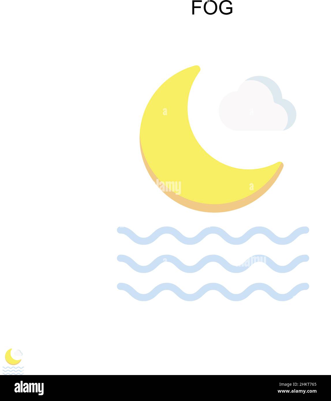 Fog Simple Vector Icon Illustration Symbol Design Template For Web Mobile Ui Element Stock