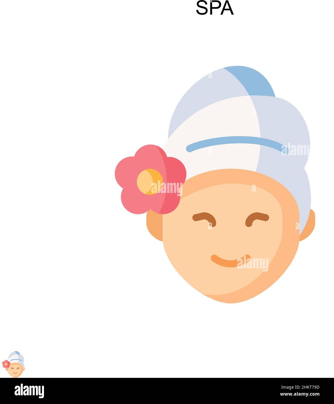 Spa Simple vector icon. Illustration symbol design template for web ...