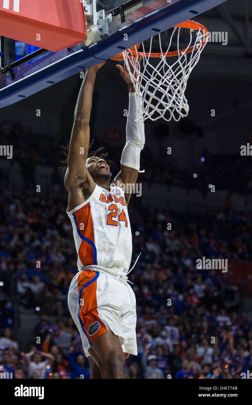 February 5, 2022: Florida Gators guard Phlandrous Fleming Jr. (24 ...