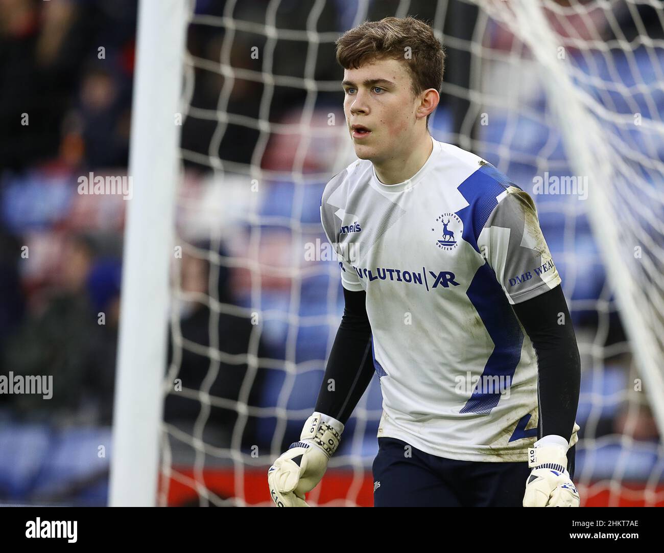 London, England, 5th February 2022. Patrick Boyes of Hartlepool United ...