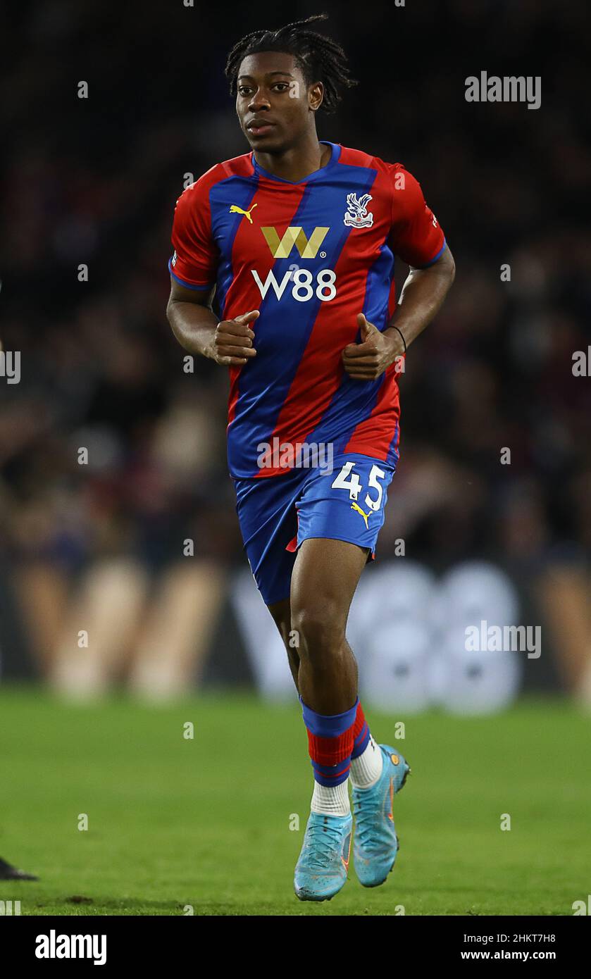 London, England, 5th February 2022. Tayo Adaramola of Crystal Palace ...