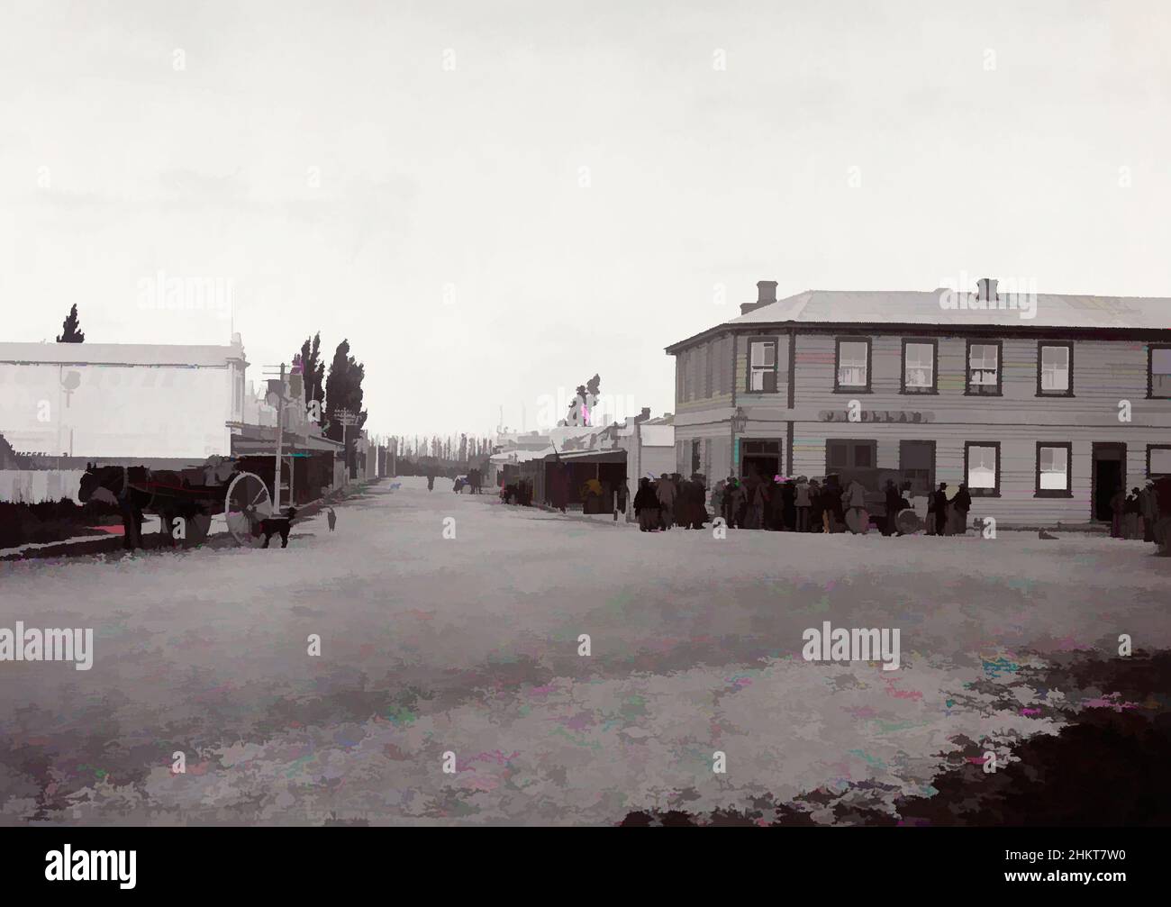 Art inspired by Looking down Talbot Street - Geraldine, Muir & Moodie ...