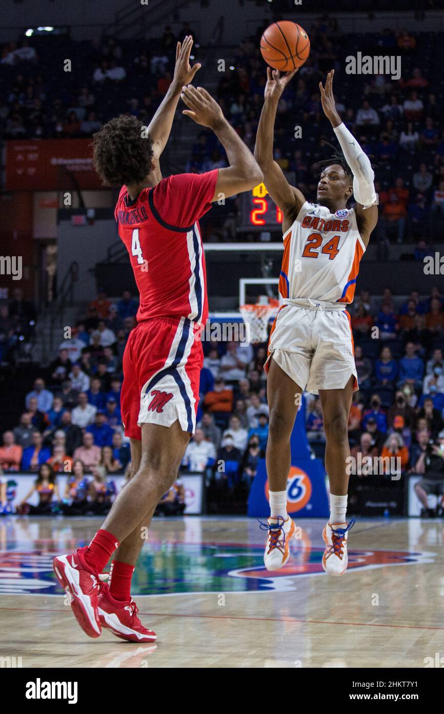 February 5, 2022: Florida Gators guard Phlandrous Fleming Jr. (24 ...