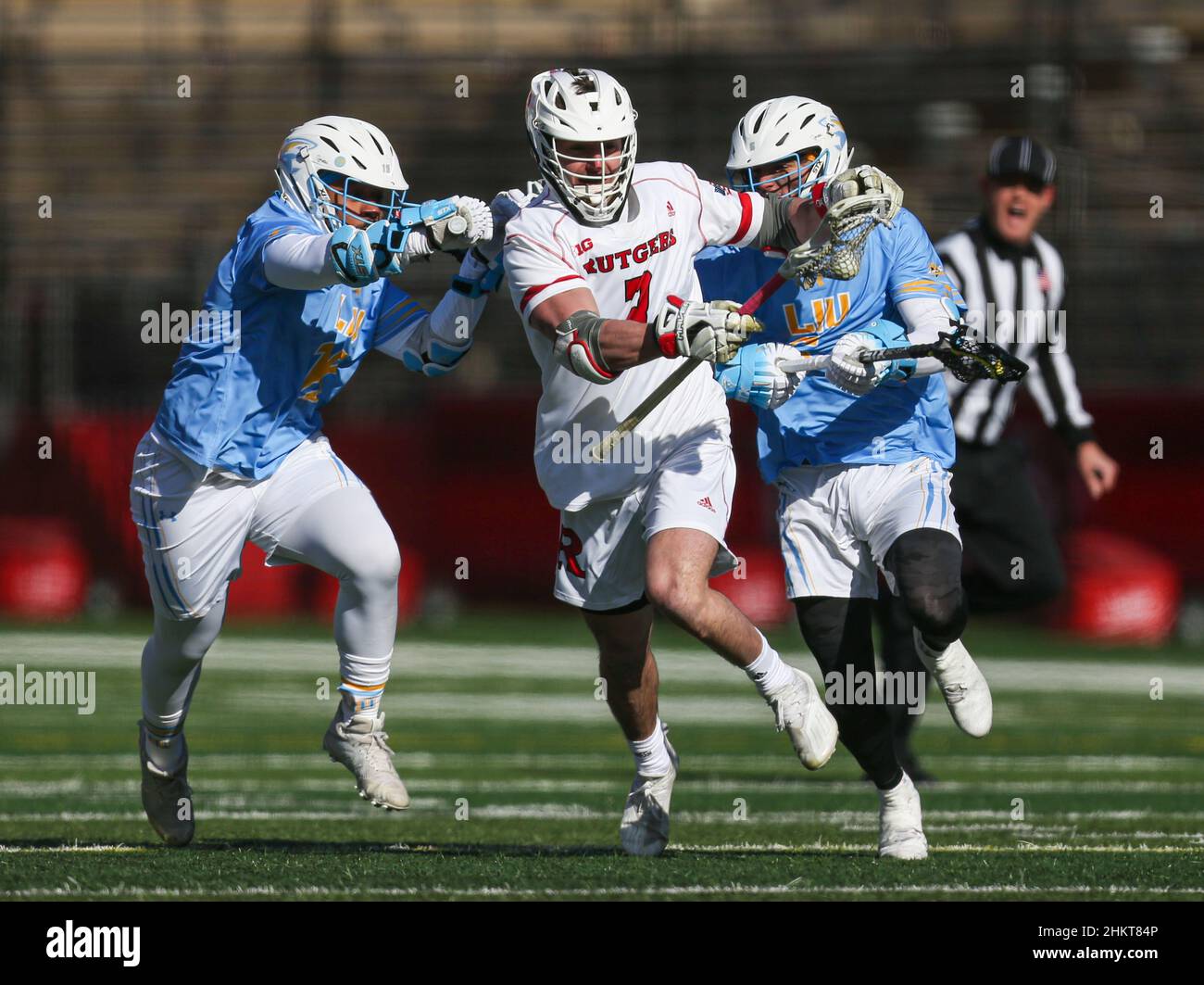 Piscataway, NJ, USA. 5th Feb, 2022. Rutgers defender/midfielder Zach ...