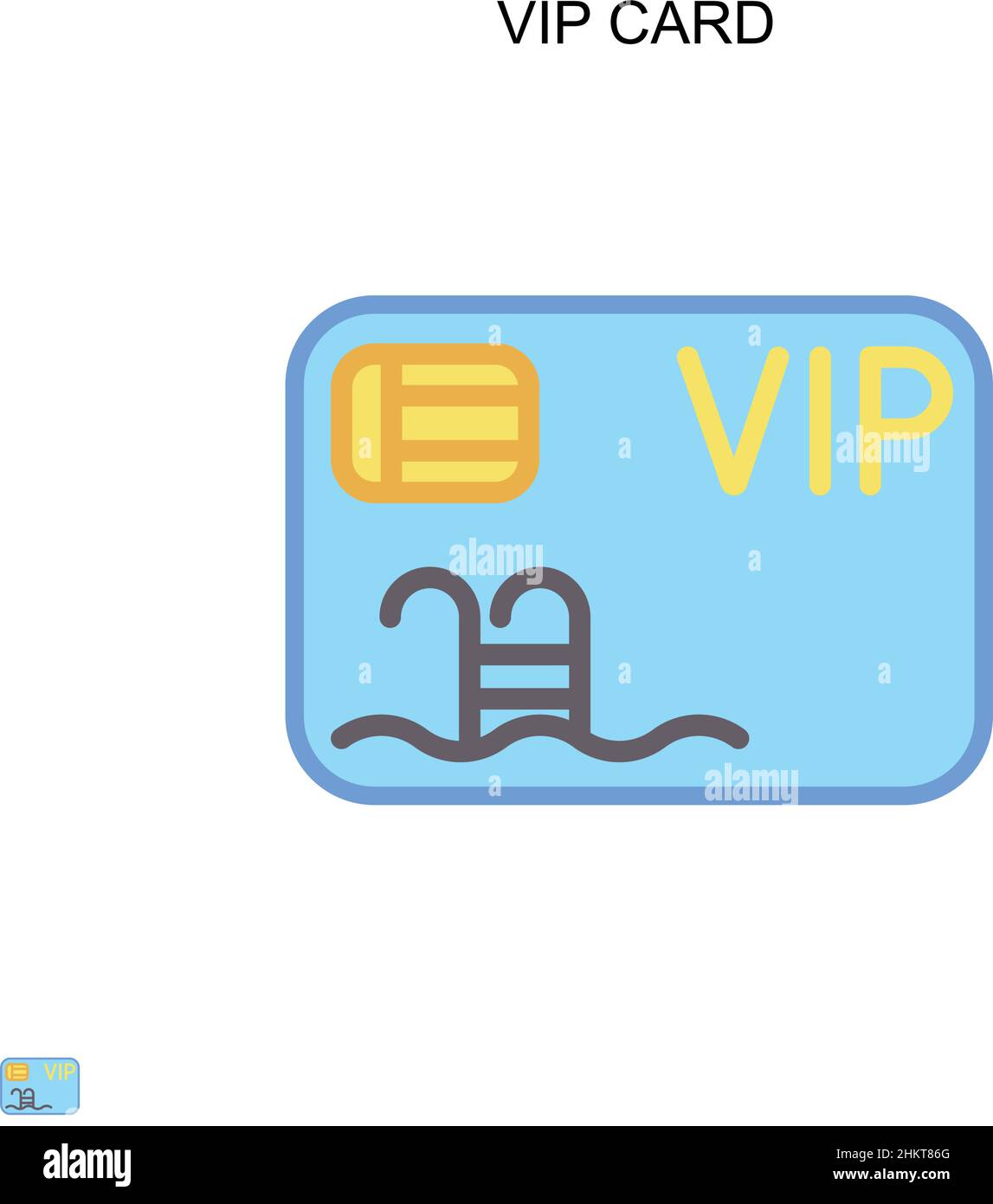 Vip card Simple vector icon. Illustration symbol design template for ...