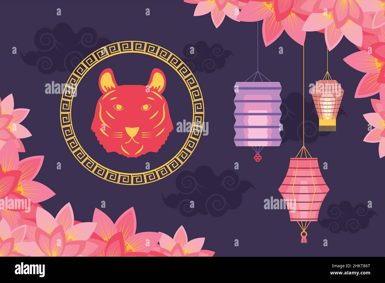chinese new year of tiger Stock Vector Image & Art - Alamy