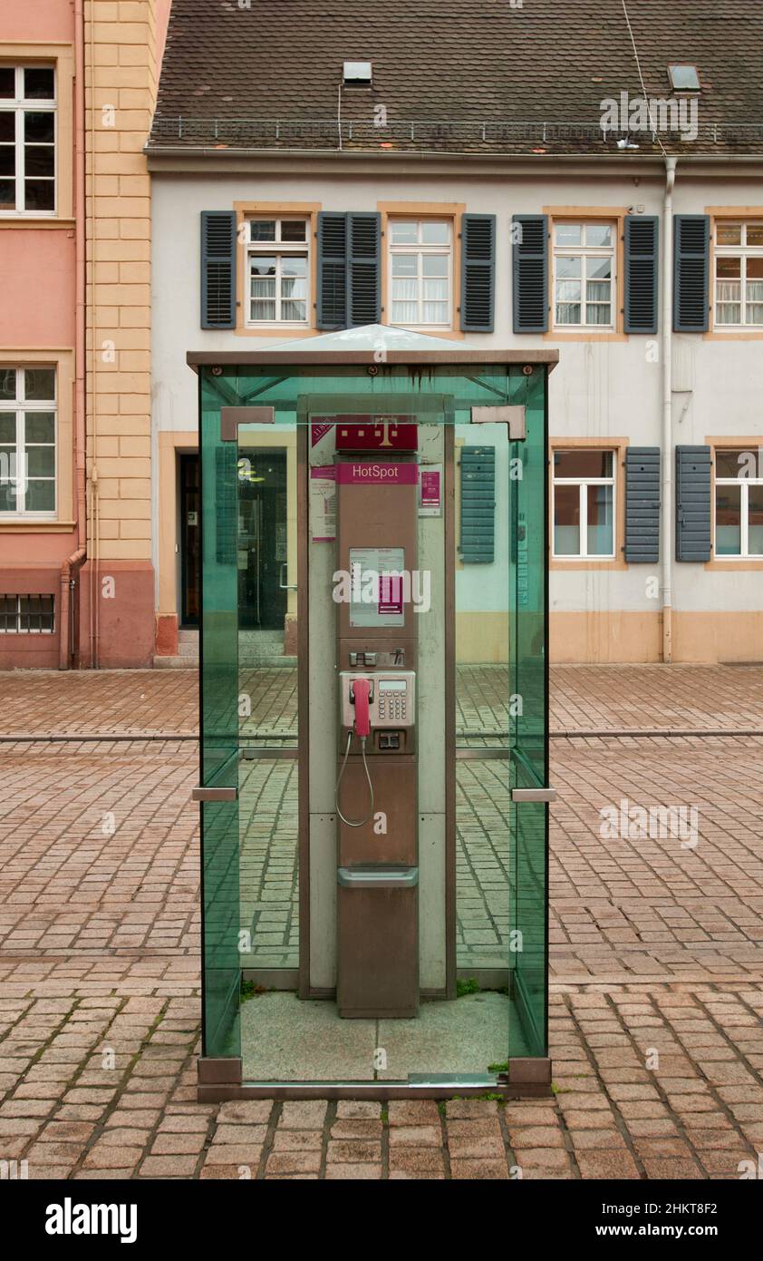A modern telephone booth in Speyer (Germany Stock Photo - Alamy