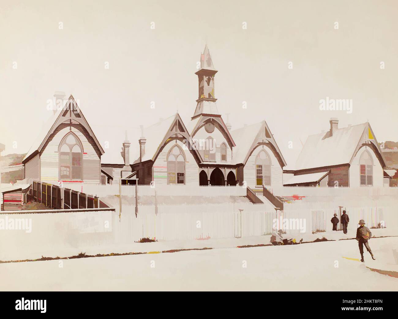 Art inspired by Mount Cook School, Wellington, Burton Brothers studio ...