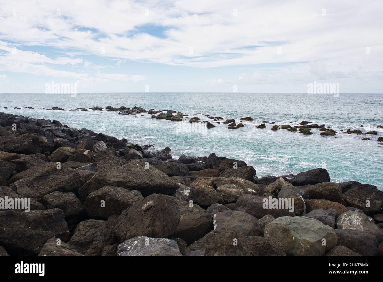 Photo of the back area of EL Morro, Puerto Rico, the Atlantic Ocean ...