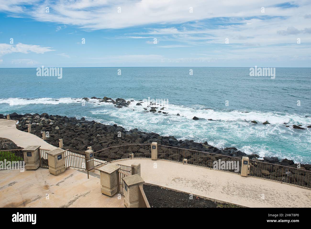 Photo of the back area of EL Morro, Puerto Rico, the Atlantic Ocean ...