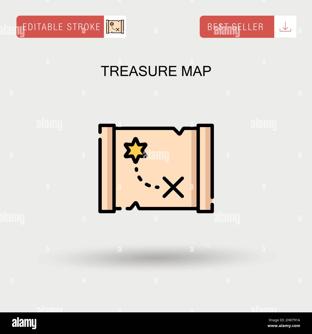 Drawing treasure island map hi-res stock photography and images - Alamy