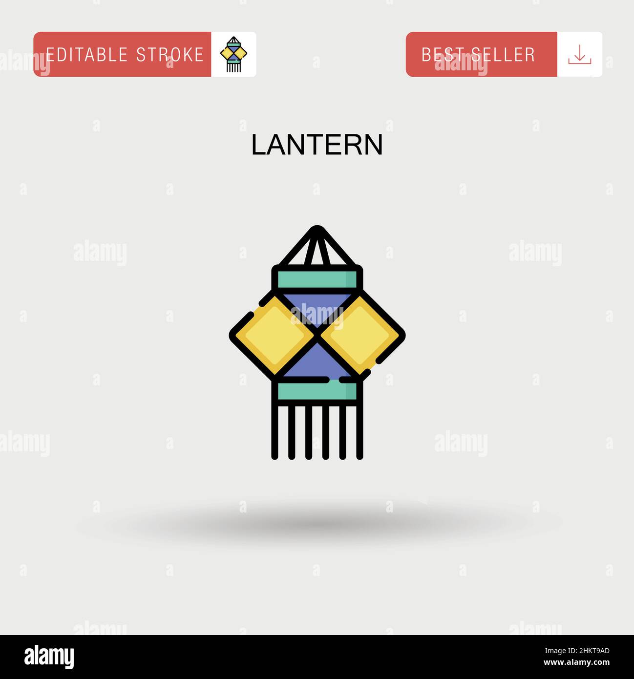 Lantern Simple vector icon Stock Vector Image & Art - Alamy