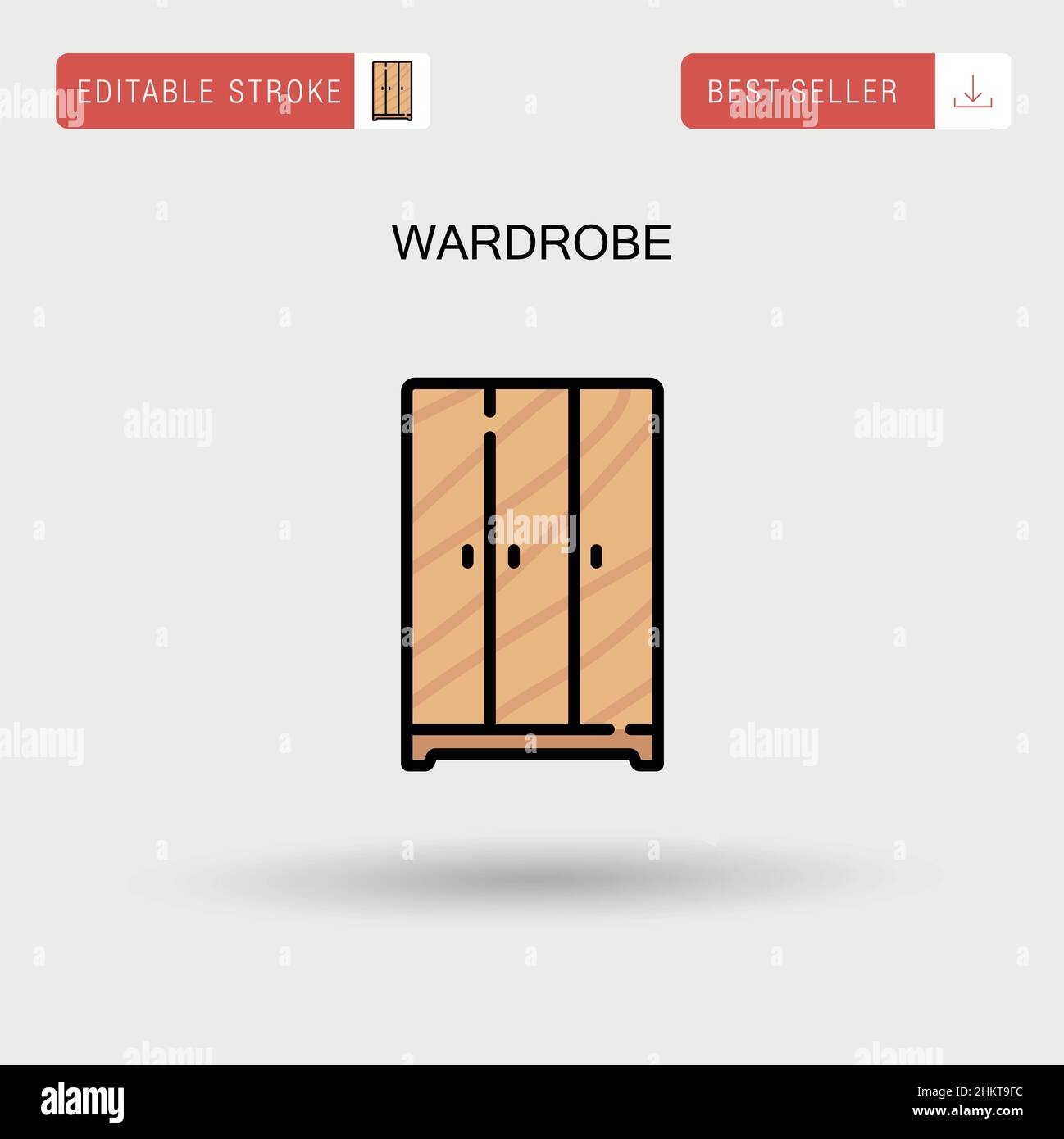 Wardrobe Simple vector icon Stock Vector Image & Art - Alamy