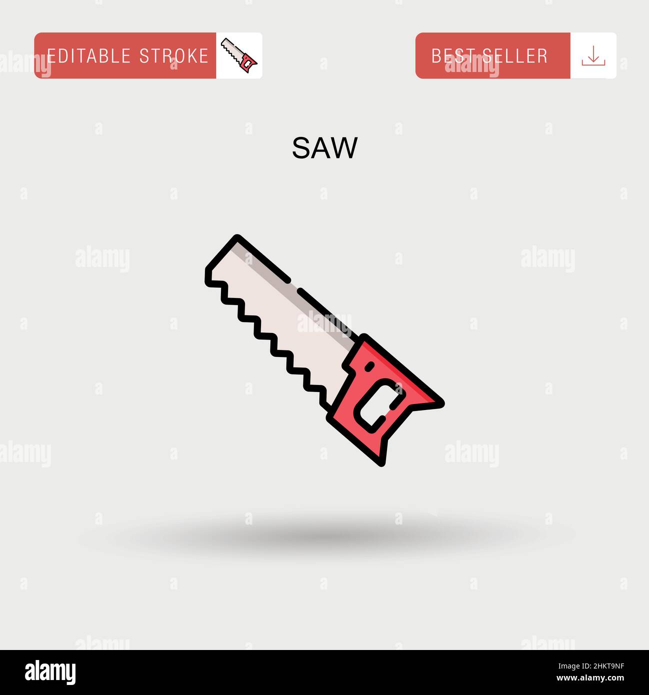 Saw Simple vector icon Stock Vector Image & Art - Alamy