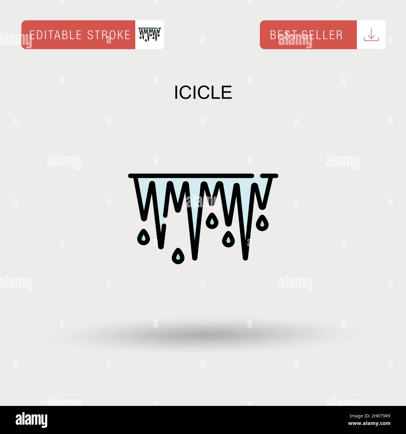 Icicle wall Stock Vector Images - Alamy
