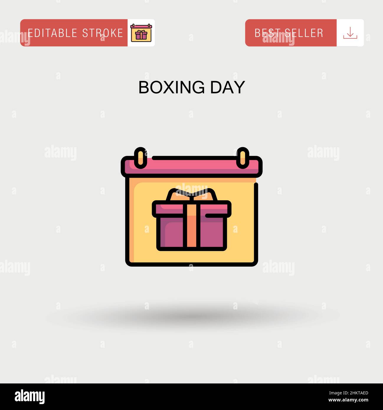 Present boxing day happy Stock Vector Images - Alamy