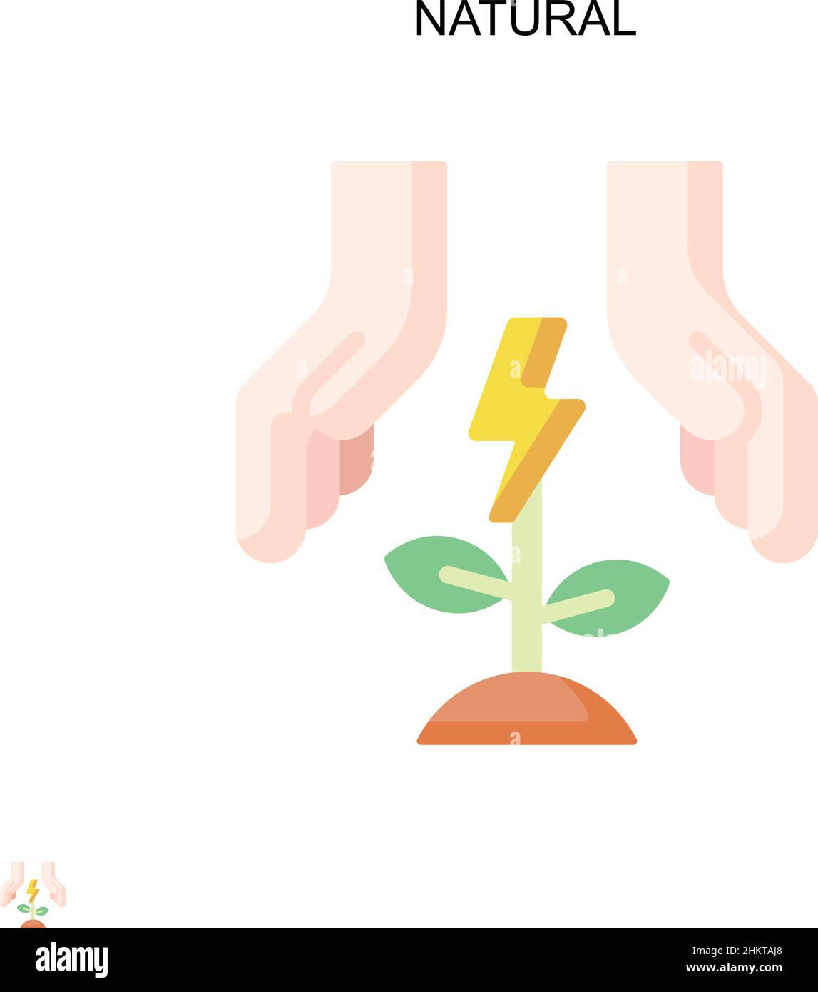 Natural Simple vector icon. Illustration symbol design template for web ...