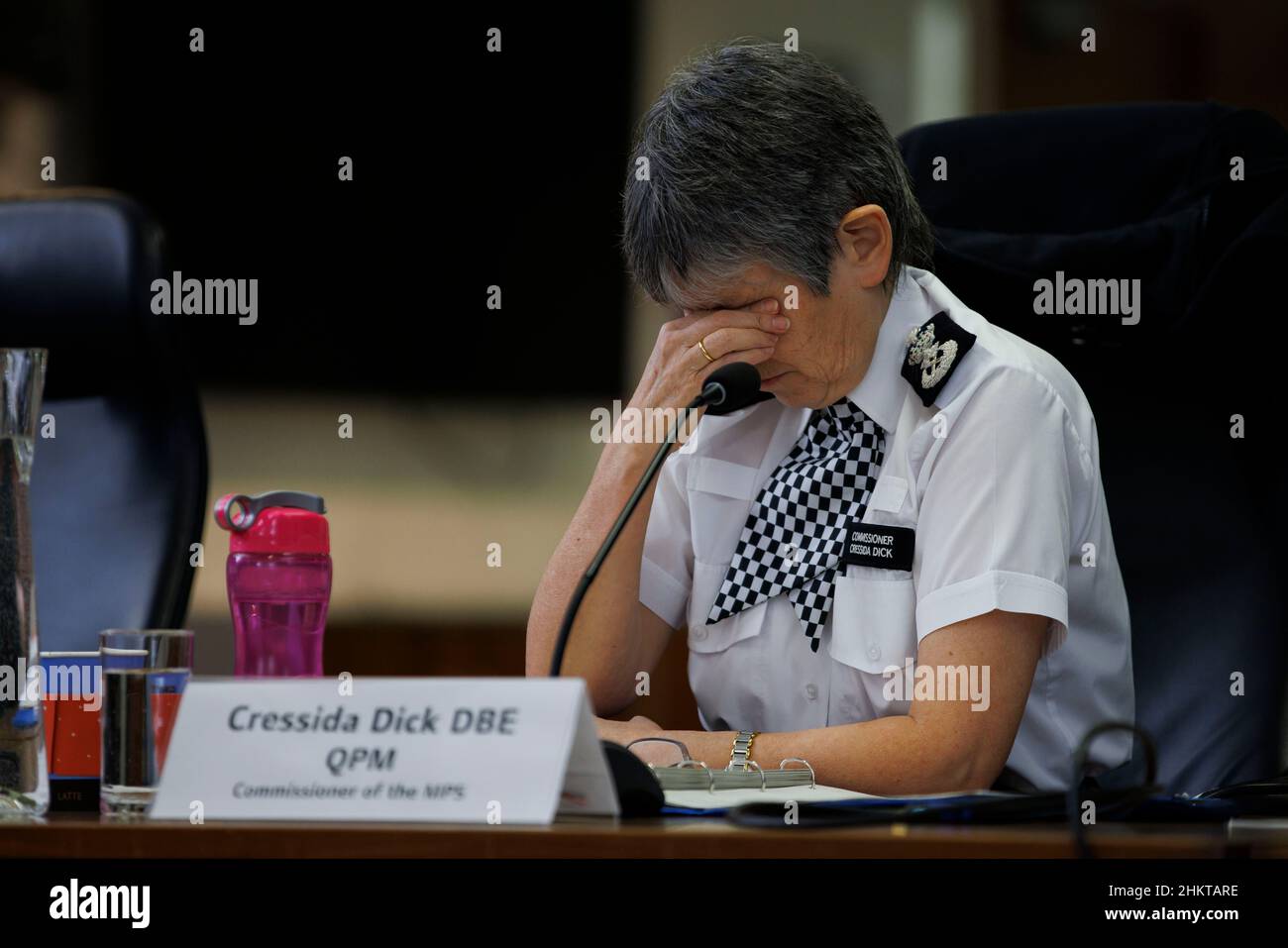 Metropolitan Police Commissioner Cressida Dick, speaking at the London ...