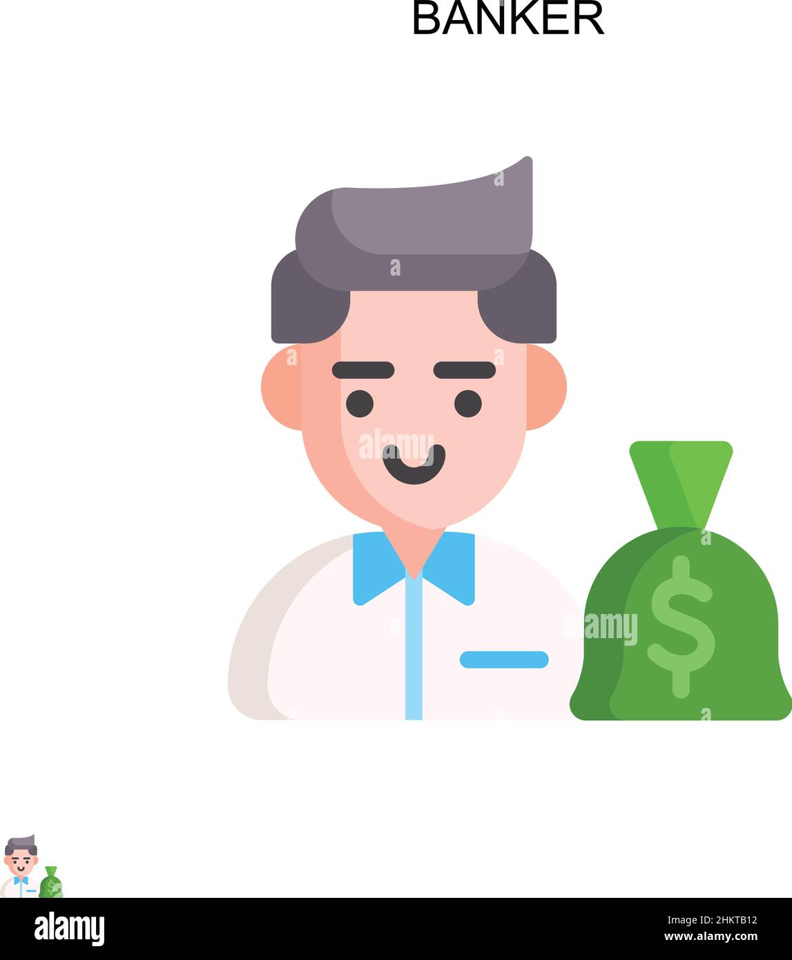 Banker icon hi-res stock photography and images - Alamy