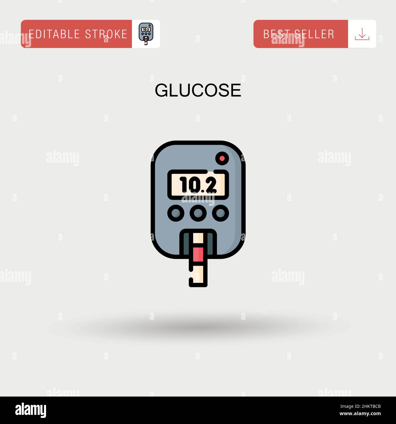 Glucose Simple vector icon Stock Vector Image & Art - Alamy