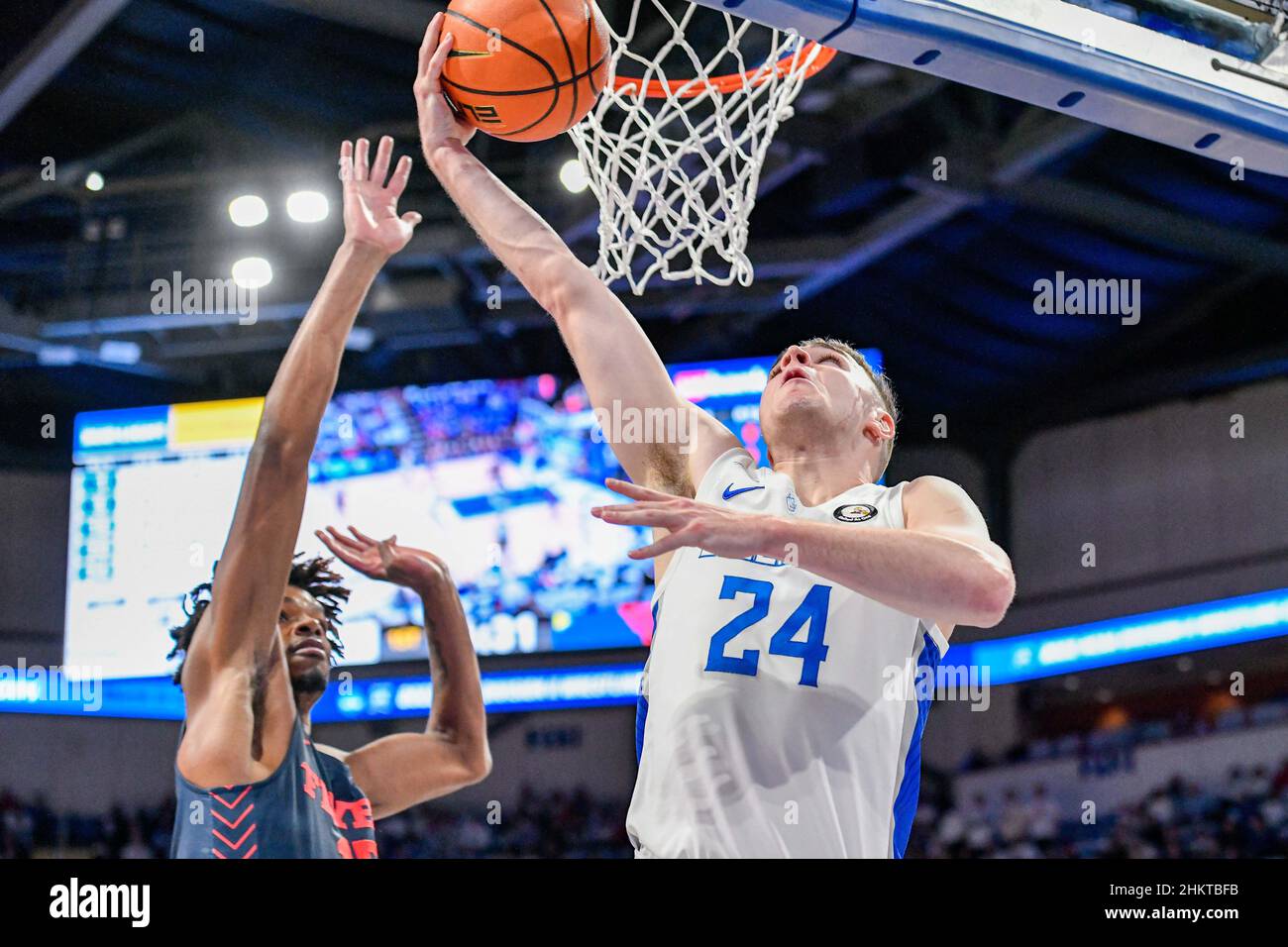February 05, 2022: Saint Louis Billikens guard Gibson Jimerson (24 ...