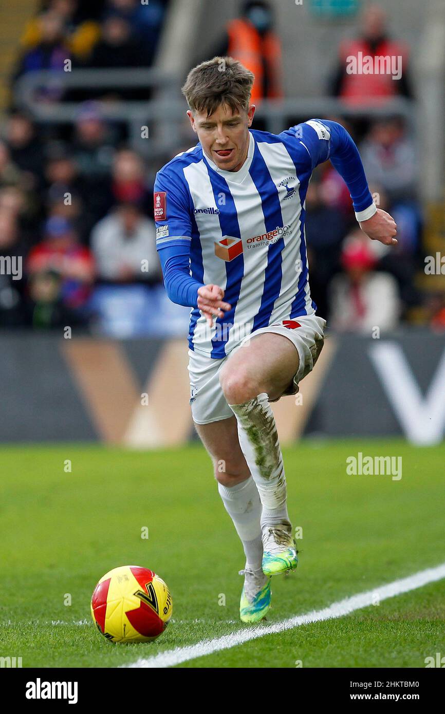 Tom Crawford #22 of Hartlepool United dribbling Stock Photo - Alamy