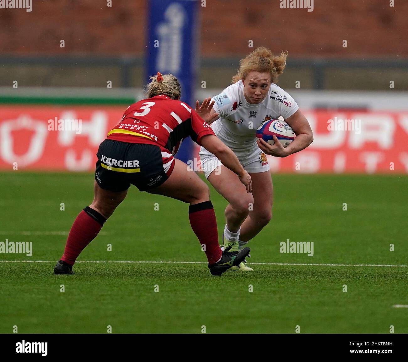 Gloucester, England, 5, February, 2022,Jennie Detiveeaux (Exeter) (R ...