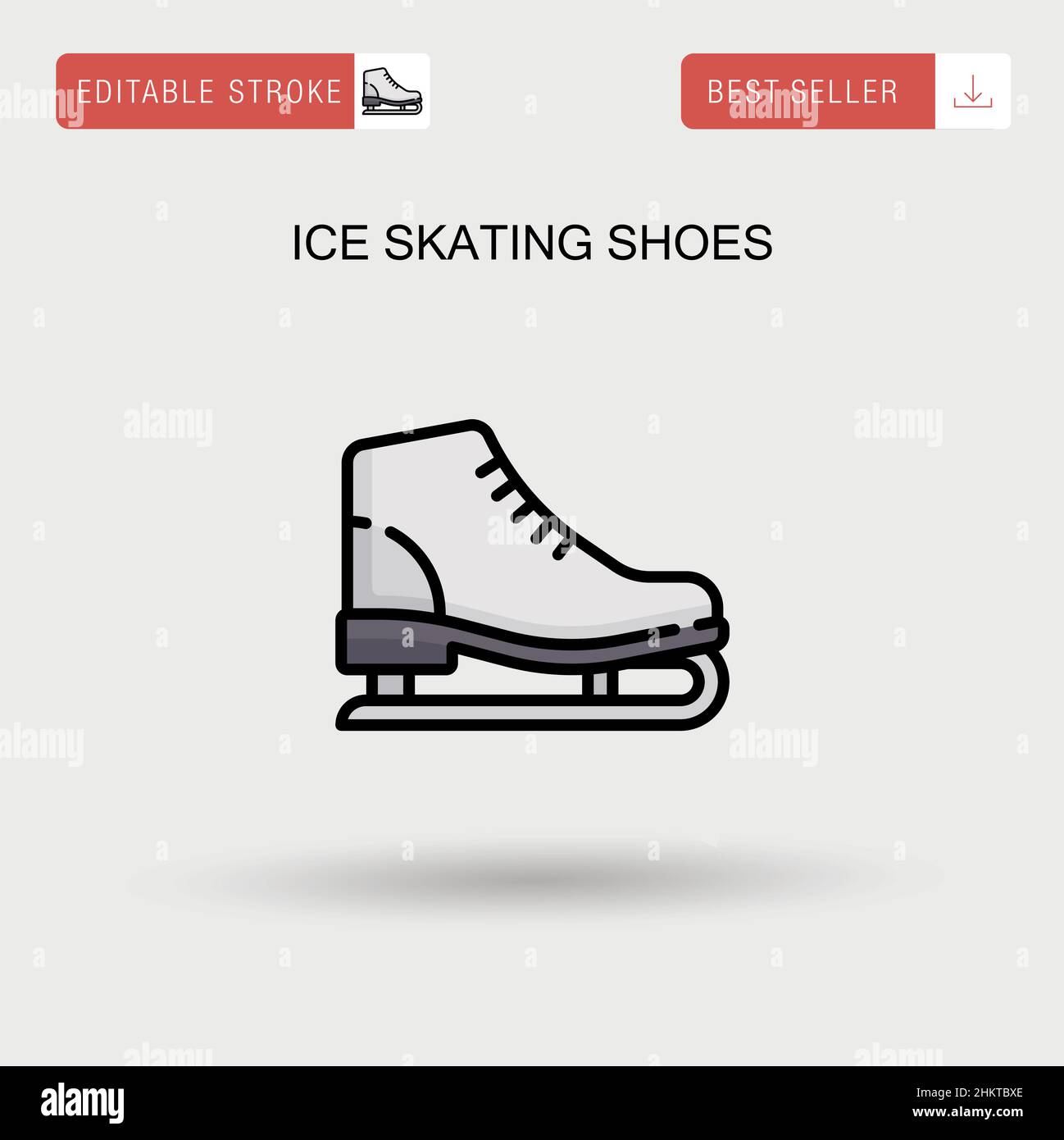 Girl ice skating shoes Stock Vector Images - Alamy
