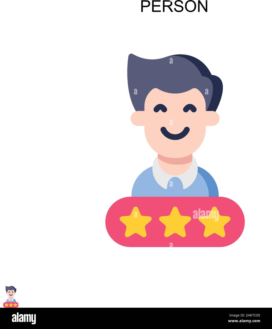 Person Simple vector icon. Illustration symbol design template for web ...