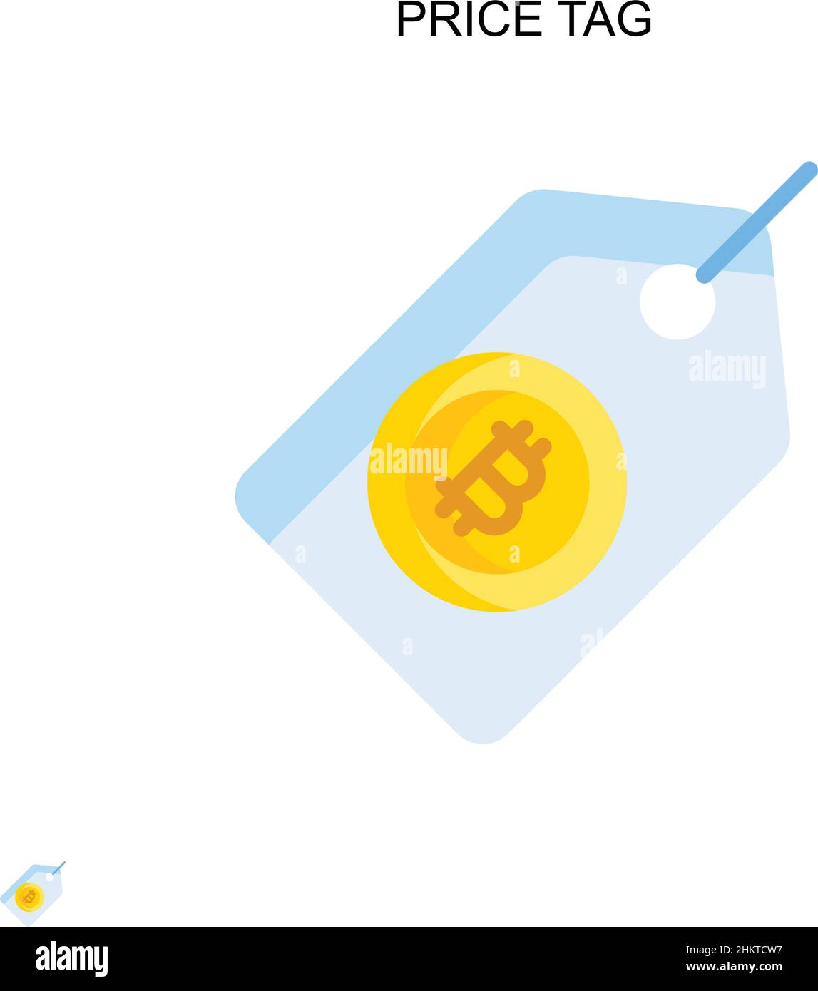 Price tag Simple vector icon. Illustration symbol design template for ...