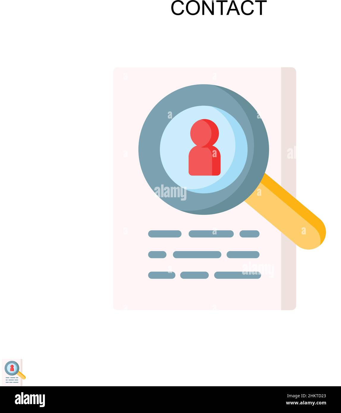 Contact Simple vector icon. Illustration symbol design template for web ...