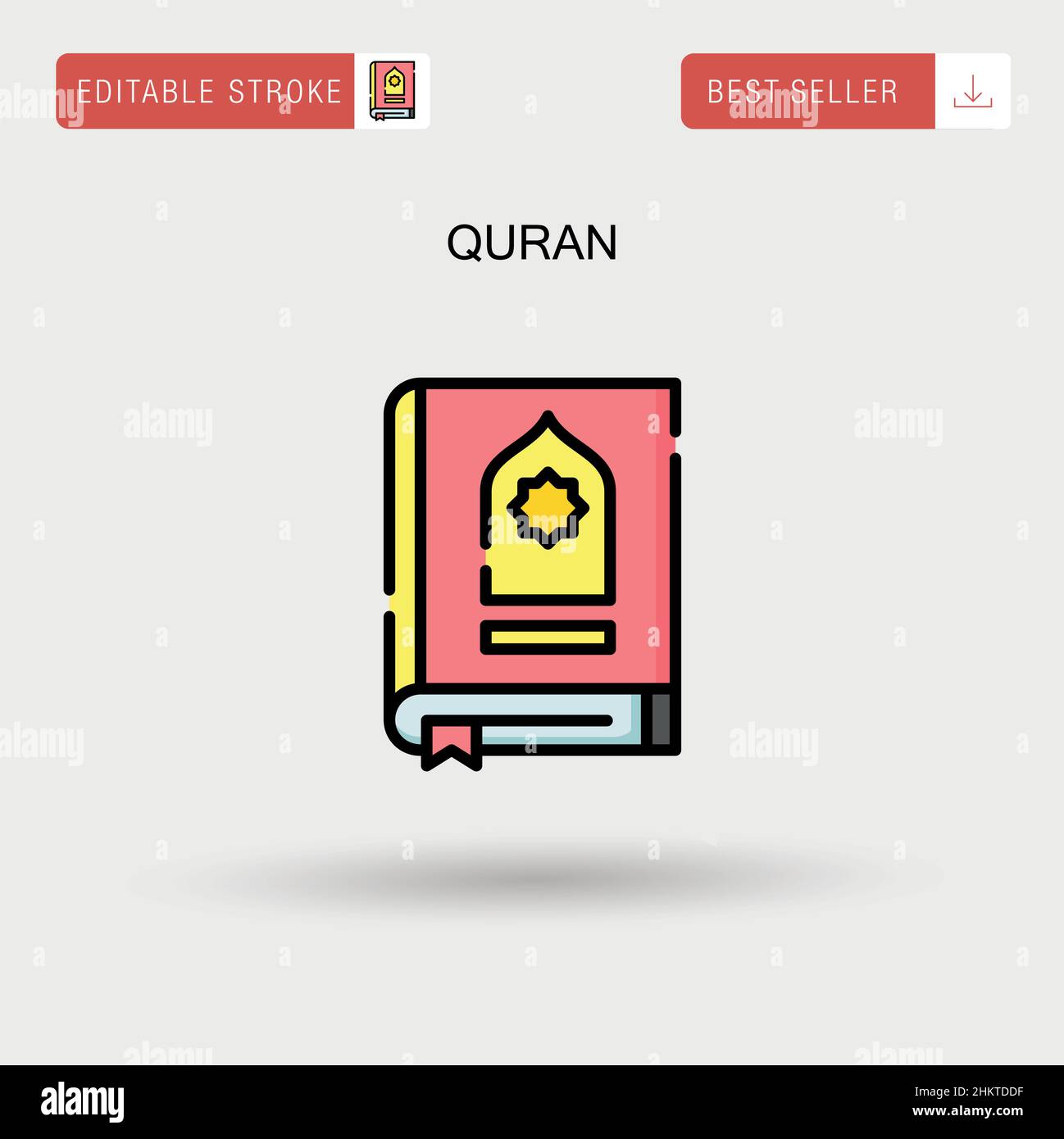 Vector illustration islamic book quran hi-res stock photography and ...