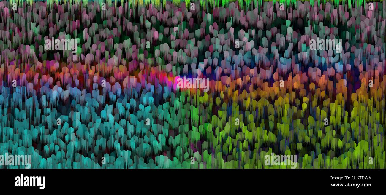 An abstract neon glitch art texture background image Stock Photo - Alamy