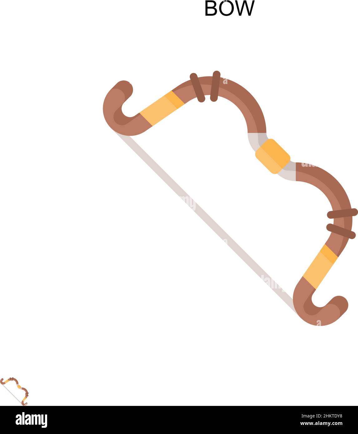 Bow Simple vector icon. Illustration symbol design template for web ...