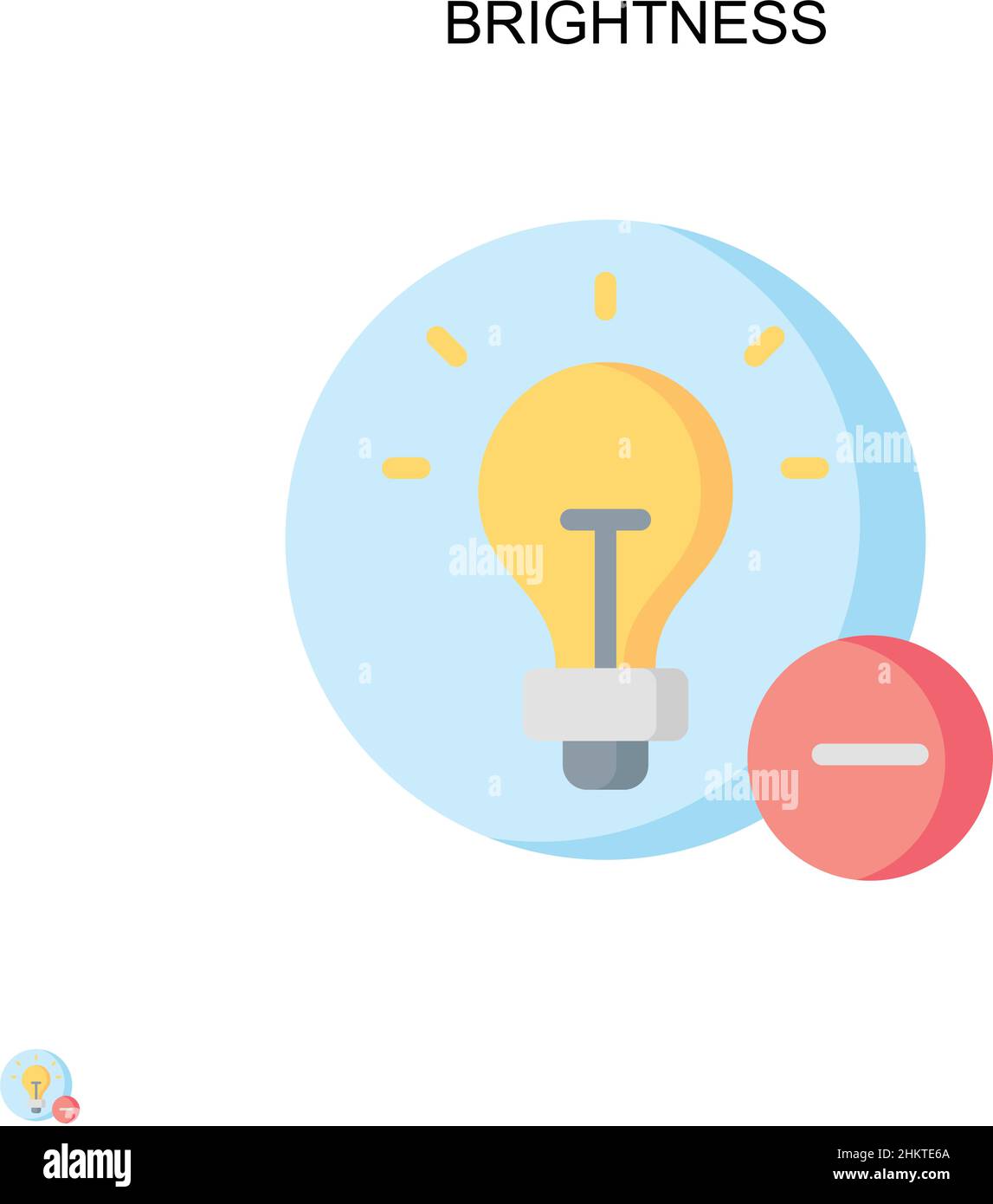 Brightness icon Stock Vector Images - Alamy