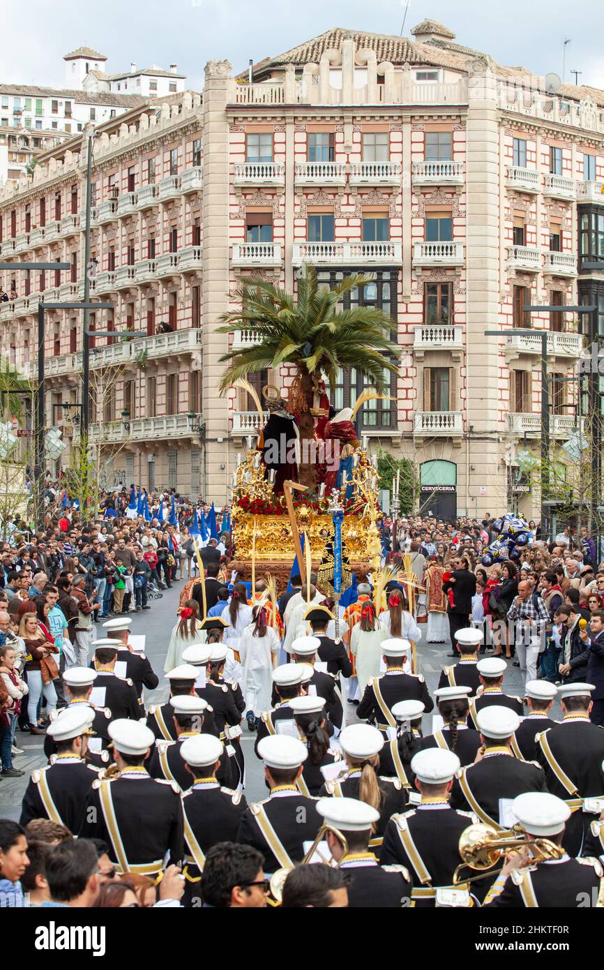 Holy week procession at granada hi-res stock photography and images - Alamy