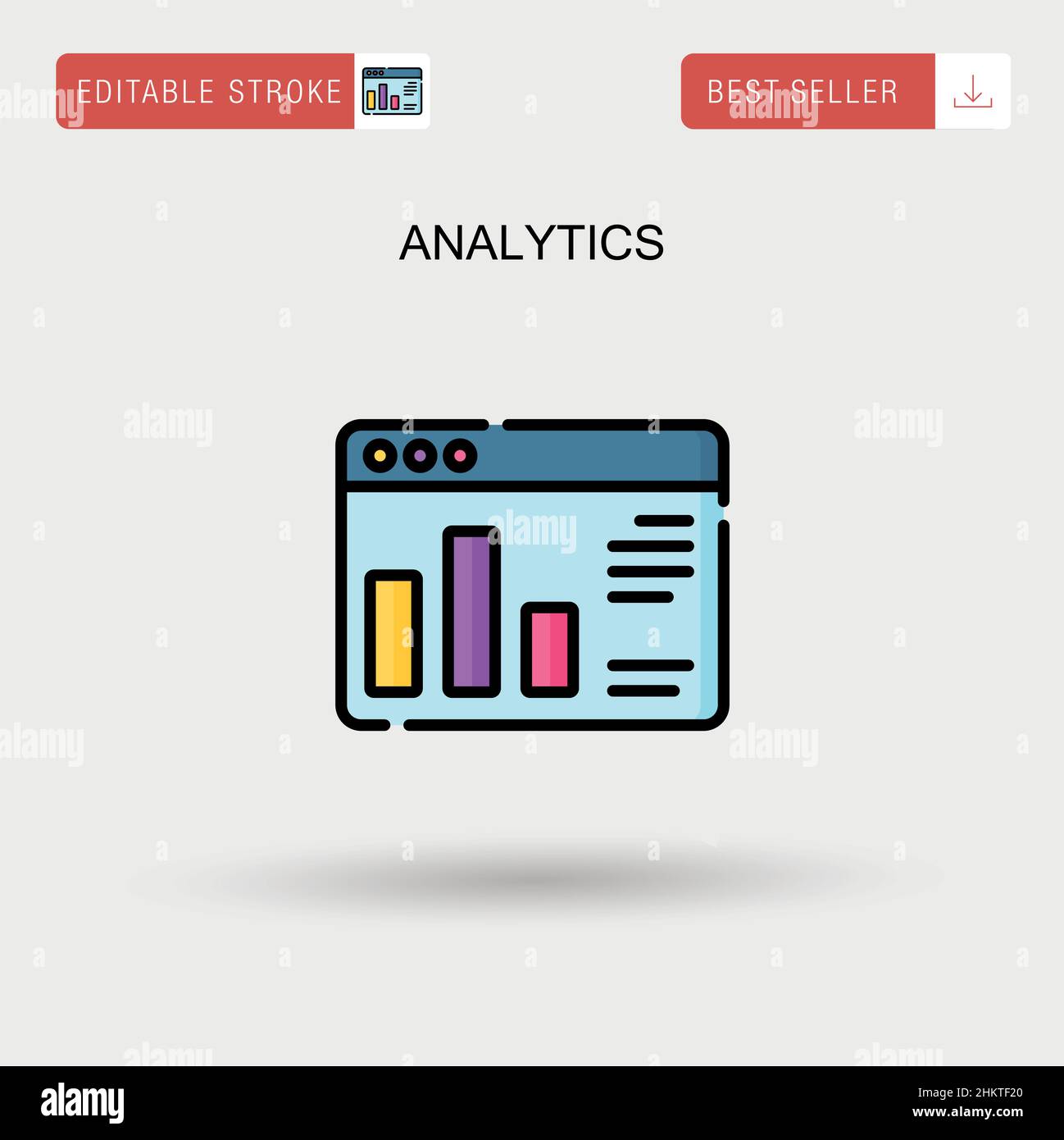 Analytics Simple vector icon Stock Vector Image & Art - Alamy
