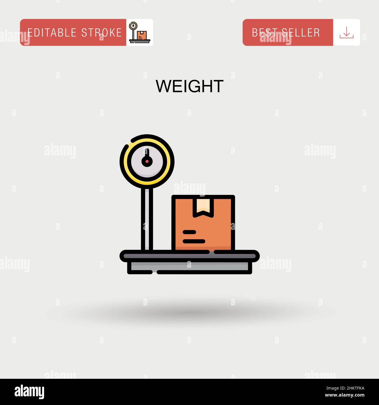 Weight Simple vector icon Stock Vector Image & Art - Alamy
