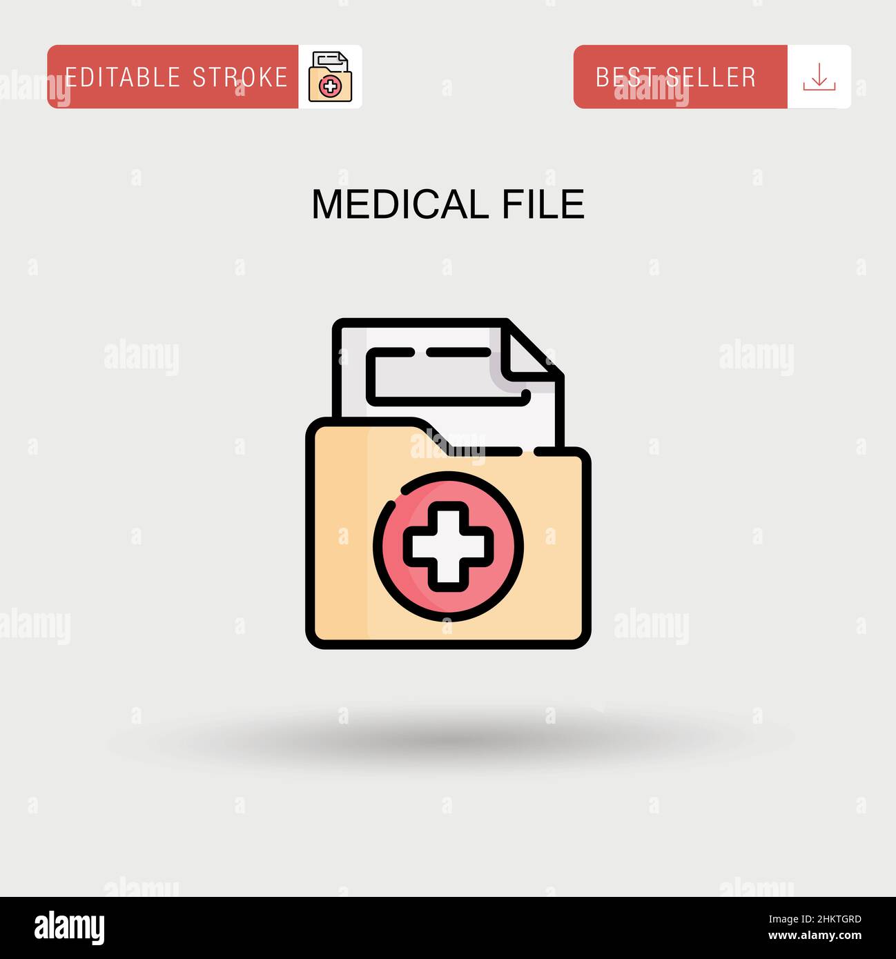 Medical folder icon hi-res stock photography and images - Alamy