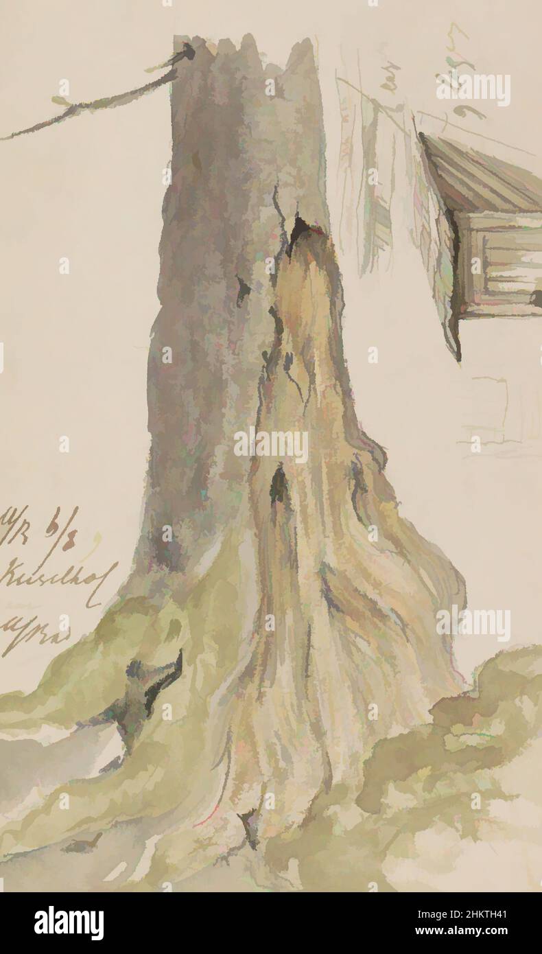 Art inspired by study of a window of an extension, at a barn or house ...