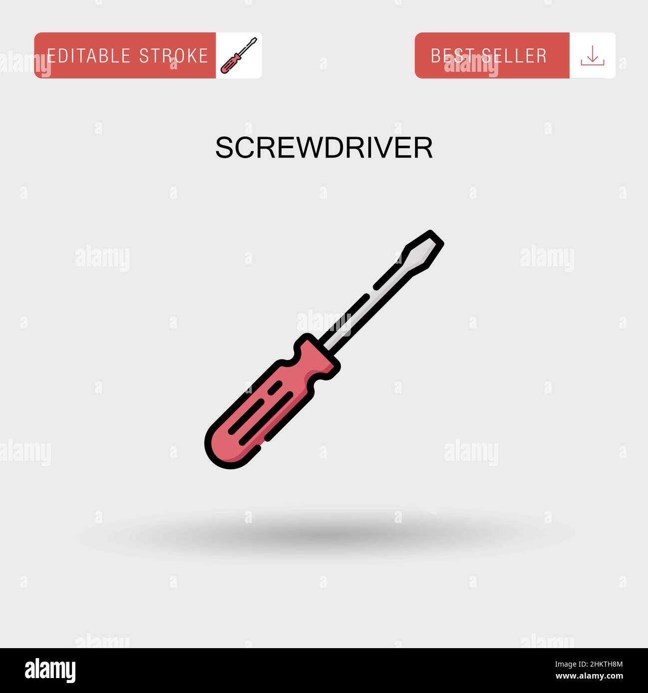 Screwdriver Simple vector icon Stock Vector Image & Art - Alamy