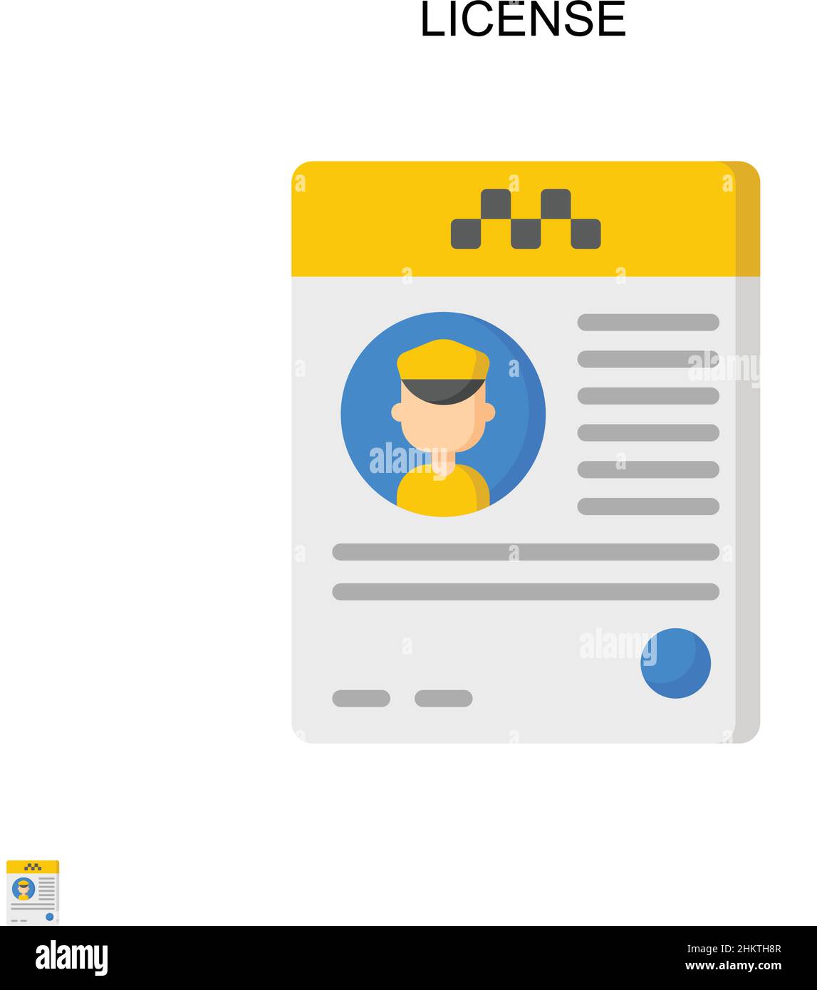 License Simple vector icon. Illustration symbol design template for web ...