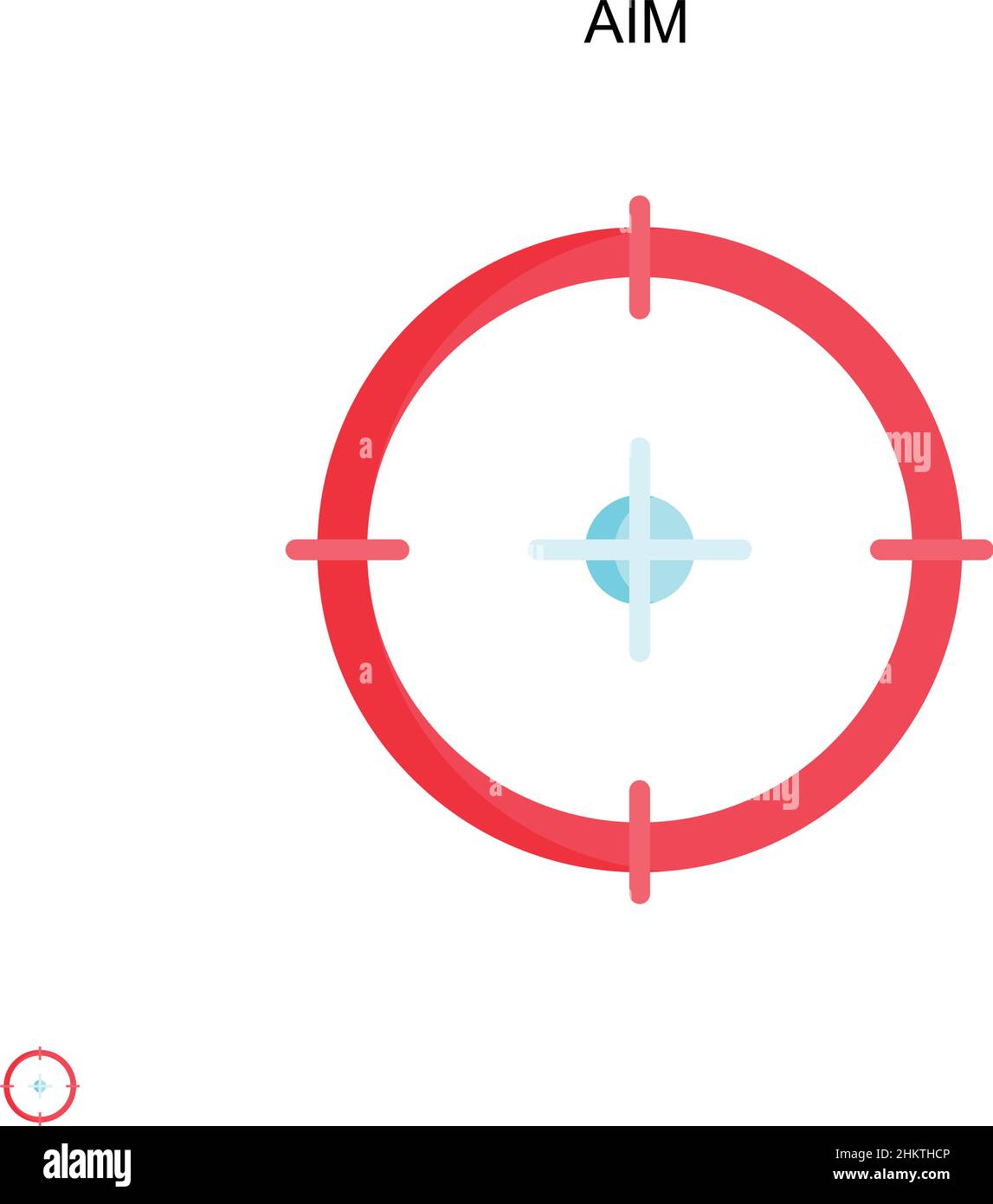 Aim Simple vector icon. Illustration symbol design template for web ...