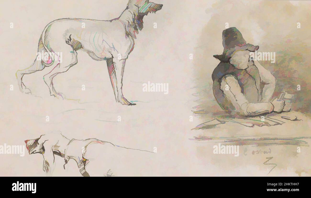 Art inspired by The sketch of the man with the crucible in his hand is ...