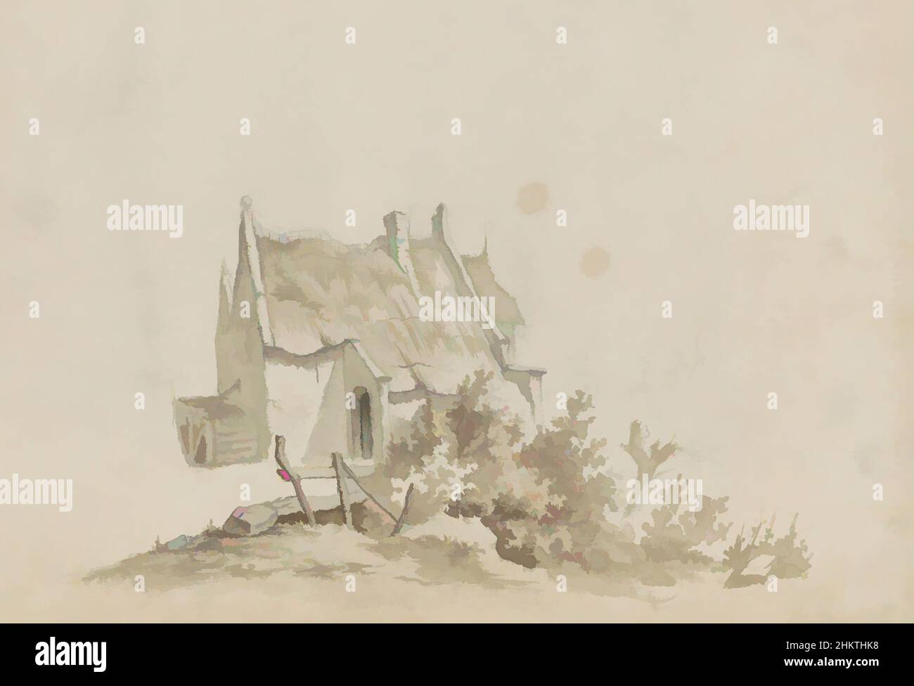 Art inspired by Rear endpaper House with a watermill, Classic works ...